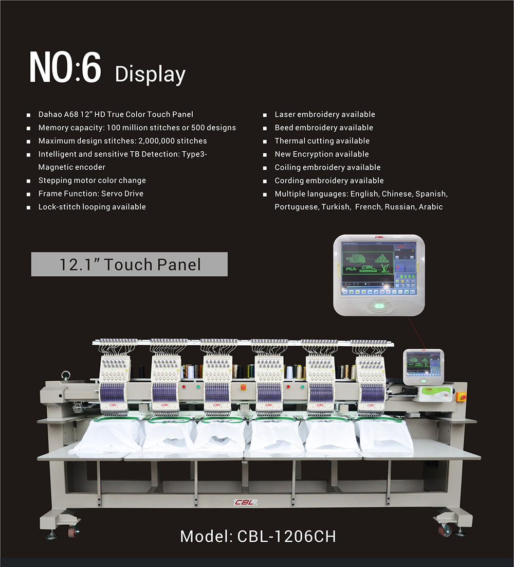 Buy Wholesale China Cbl 6 Heads High Speed Computerized Embroidery ...