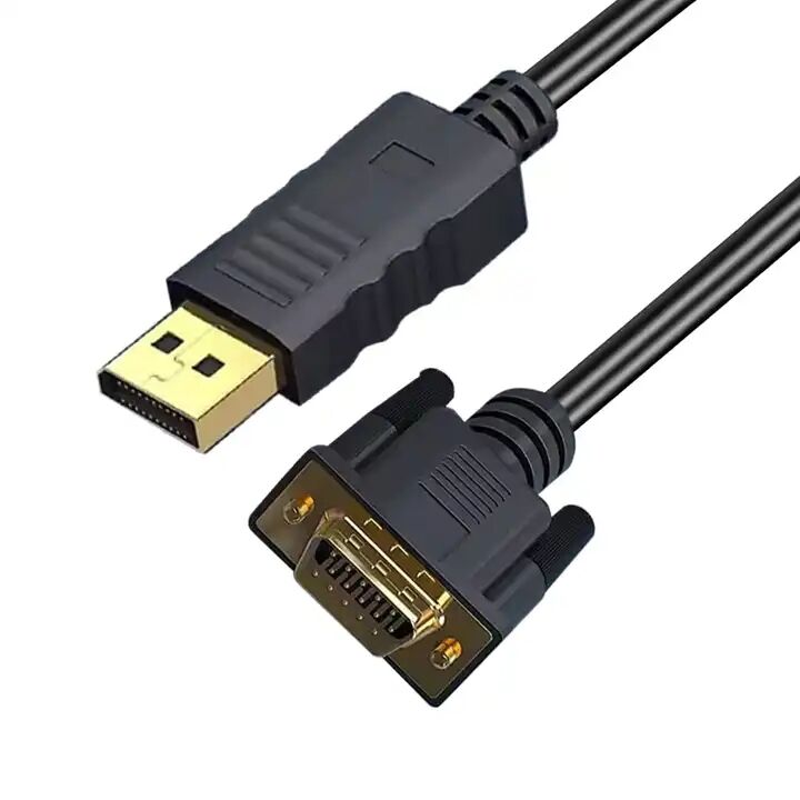 Buy Wholesale China Displayport To Vga Cable 6ft 1.8m Black Gold Plated ...