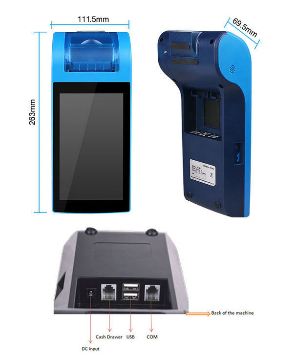 Multi-point Capacitive Touch Screen 16gb Rom 2d Scanner Android 10 Mobile Payment Pos Terminal ...