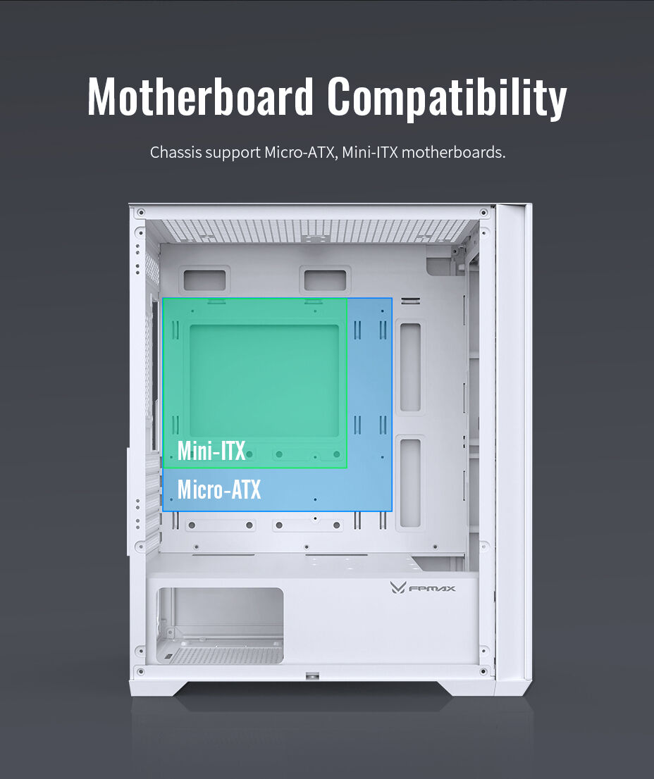 Fpmax Tempered Glass Towers Gamer Pc Desktop Gaming Macro Atx Computer ...