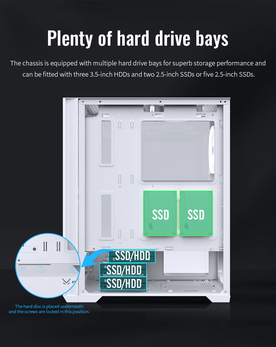 Fpmax Tempered Glass Towers Gamer Pc Desktop Gaming Macro Atx Computer ...