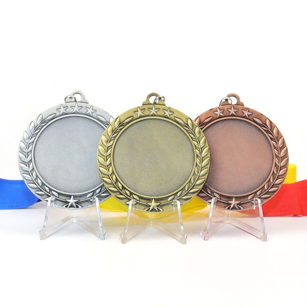 Wholesale Blank Medal Shiny Gold. Nickel. Copper. Can Add Your Logo ...
