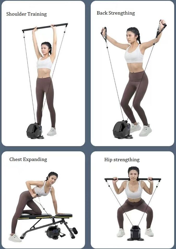 Flywheel Resistance System 6- Level Adjustable Compact Core Trainer ...