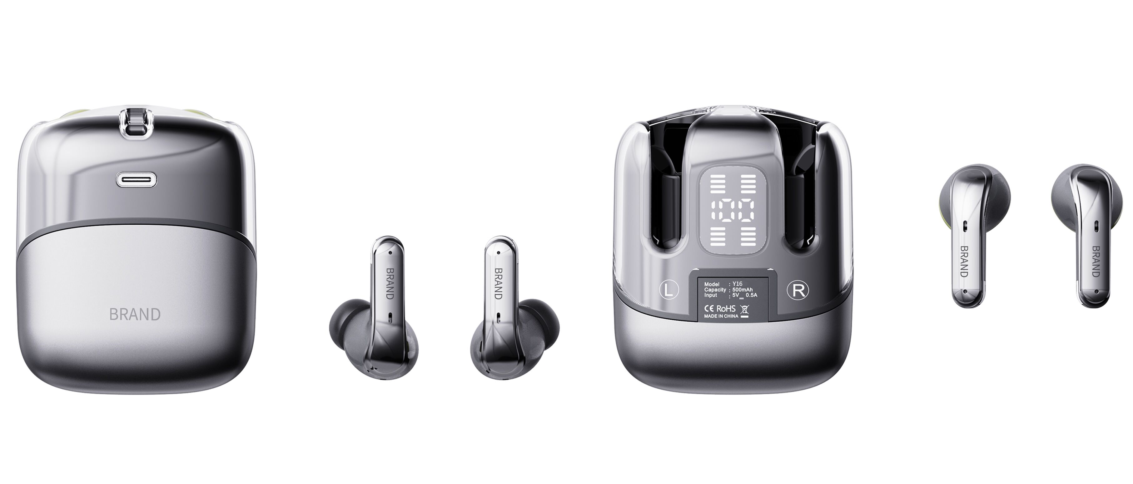 Bulk Buy China Wholesale Oem Dual Pair Wireless Earbuds With 700mah ...