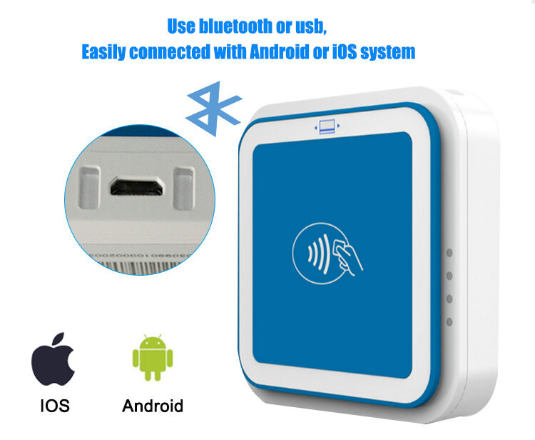 Ios Android 3 In 1 Nfc Ic Magnetic Chip Card Emv Reader Writer Bt Mpos ...