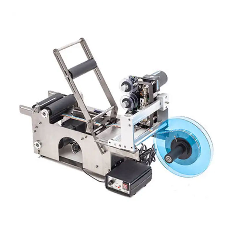 Semi Automatic Round Bottle Sticker Packing Labeling Machine/manual ...