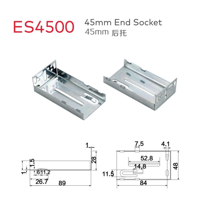 Buy Wholesale China Drawer Slide Rail End Socket Rear Mounting Bracket ...