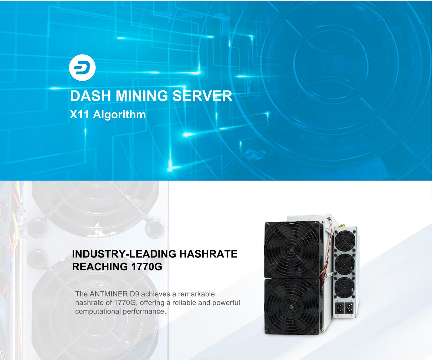 Buy China Wholesale New Stock Antminer D9 1770g 2839w X11 Algorithm Dash Bitmain Computer Server ...