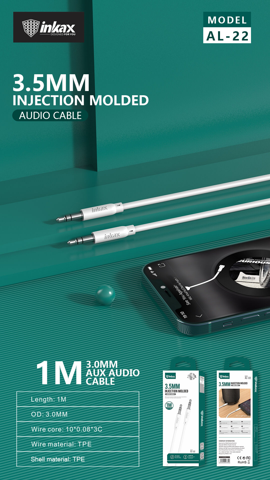 Cheap Price Aux To Aux Cable Earphone Cable Assemblies $0.36 ...