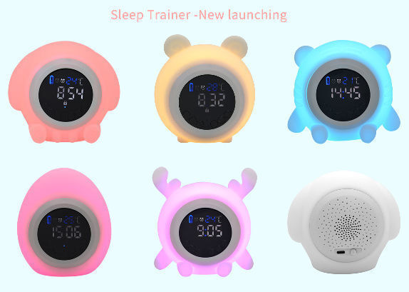 Sleep Trainer Lamp Snooze/nap Clock Sunrise Sunset 7 Color Led Night ...
