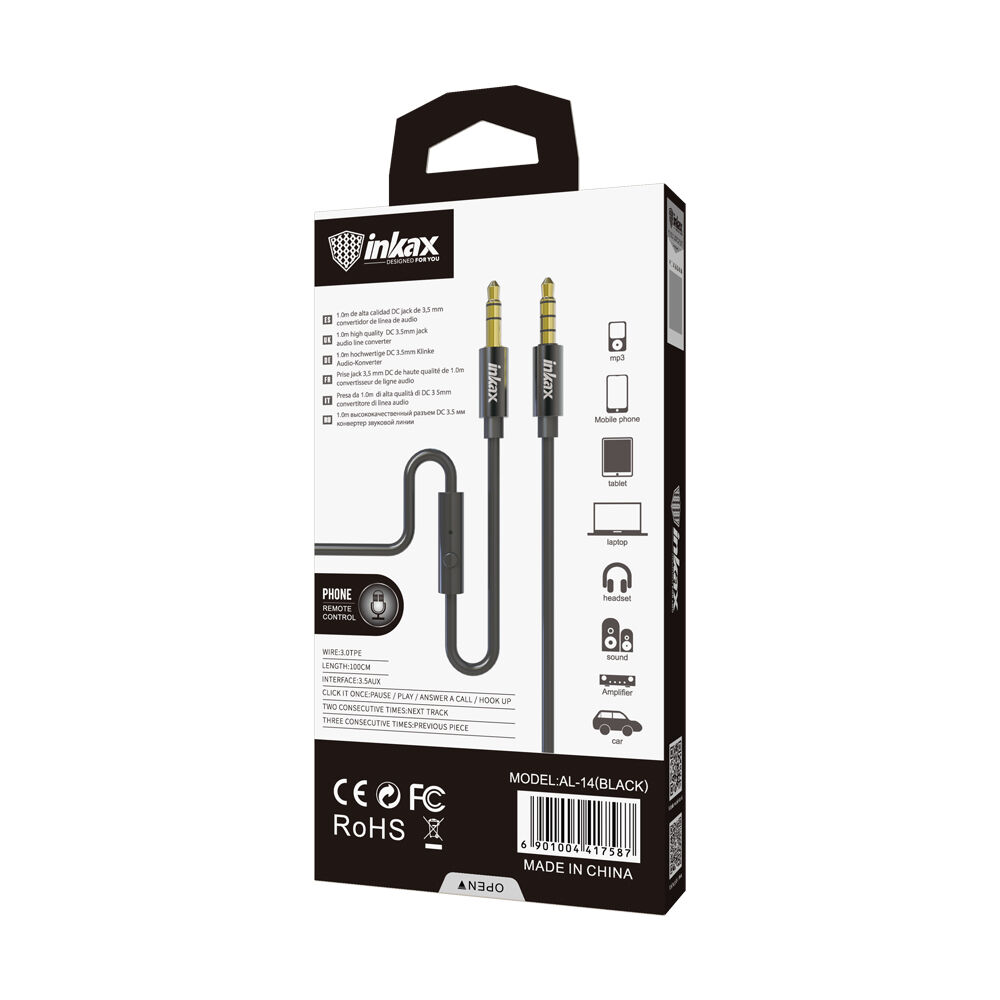 Cheap Price Aux To Aux Cable Earphone Cable Assemblies With Volume ...