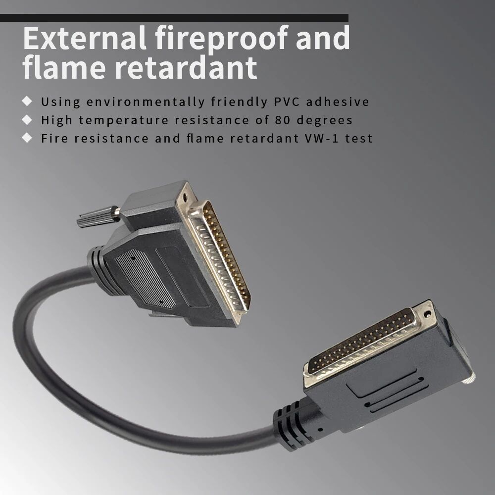 90 Degree Db37 Cable Serial Cable Right Angle Db37 Pin Male To Male ...