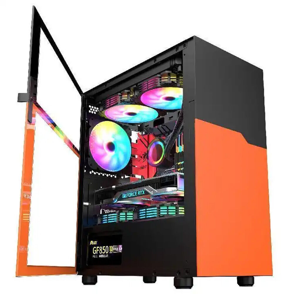 2024 New Design Atx Tempered Glass Mid Tower Micro Usb Pc Case Cooler ...