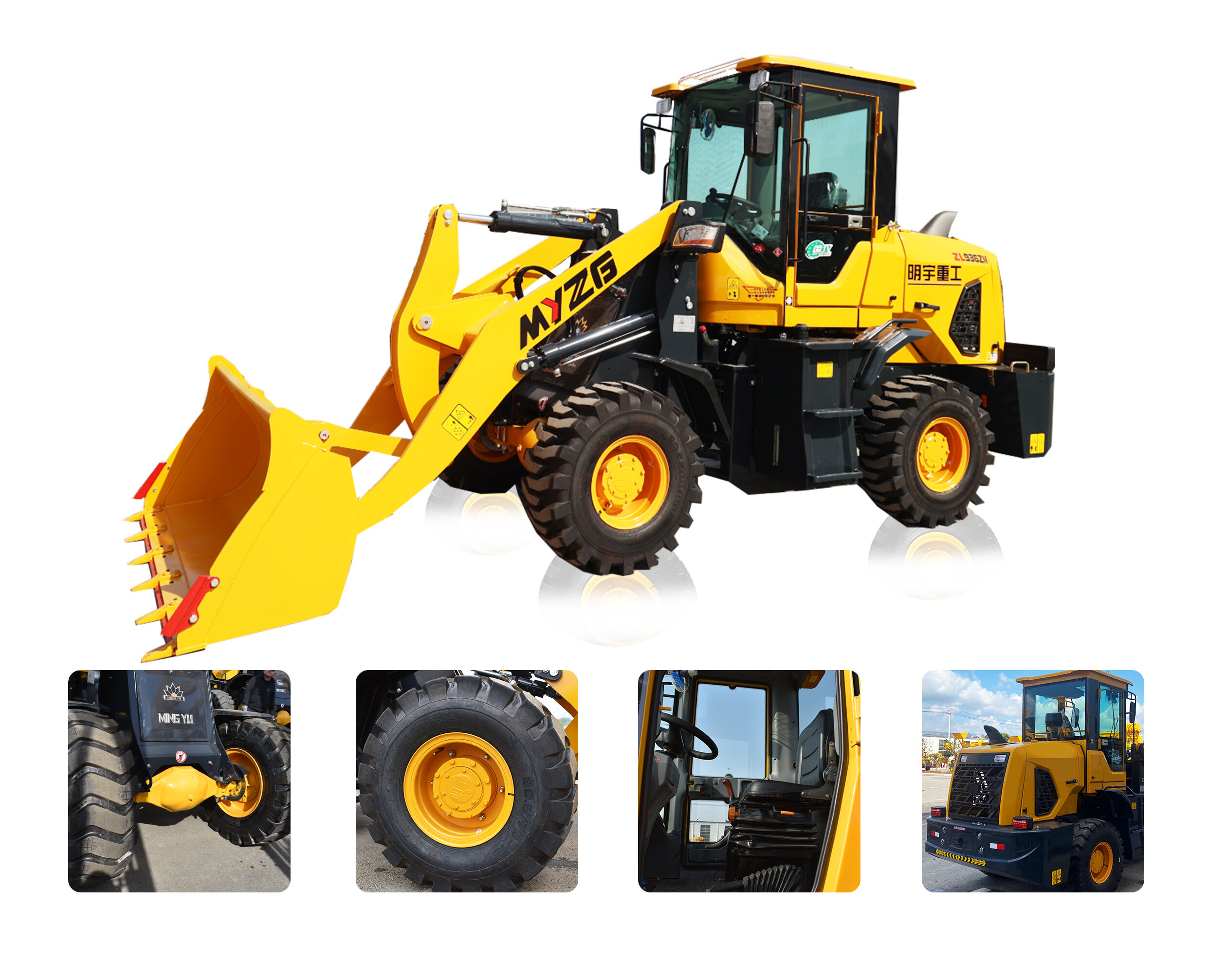 Chinese Myzg 928z 2 Ton 1 Ton 3 Ton Compact Loader Small Micro Mini ...