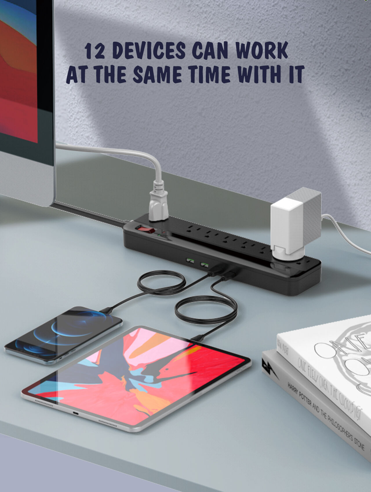 Buy Wholesale China Ldnio Su8440 Power Socket With 8 Ac Us Outlets Usb C Charging Port 2m Cord ...