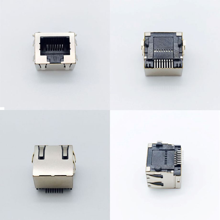 Buy Wholesale China Shield Rj45 Pcb Modular Jack 8p8c Connector Rj45 ...