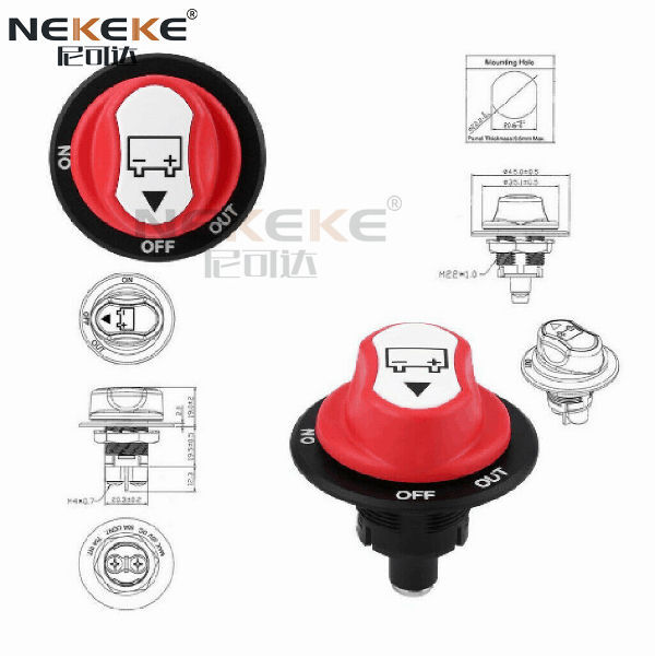 Nekeke 50v 50a Cont 75a On/off Battery Switch For Car Boat Truck $5 ...