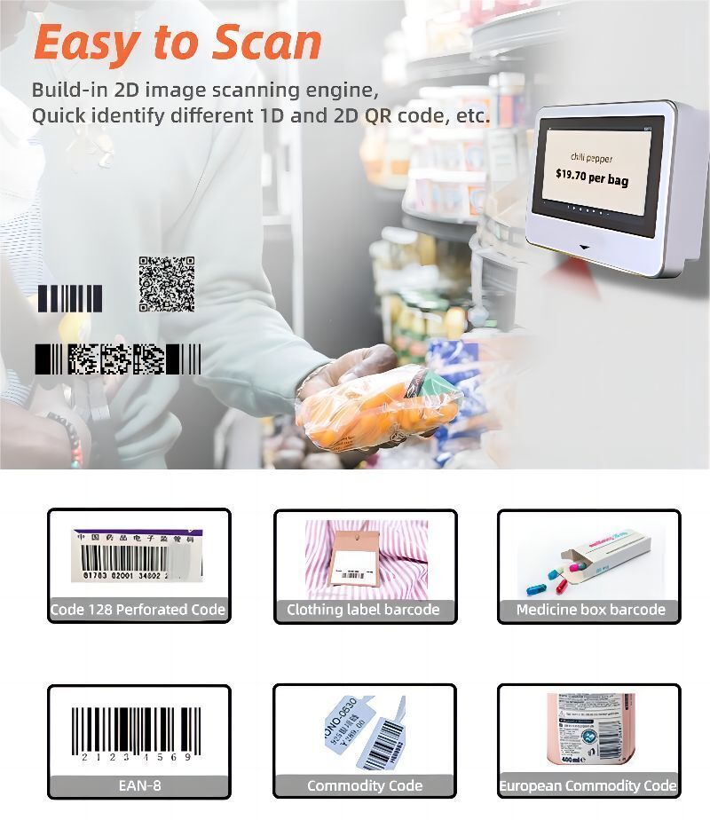 Buy Wholesale China 1d/2d/qr Code Scanner Samll Price Checker For ...