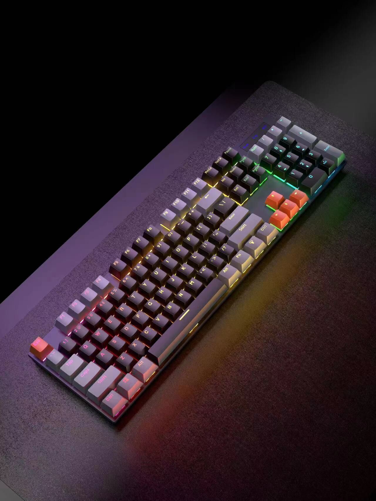 Buy Wholesale China 104keys Wired Full Keys Anti-ghost Rgb Gaming ...