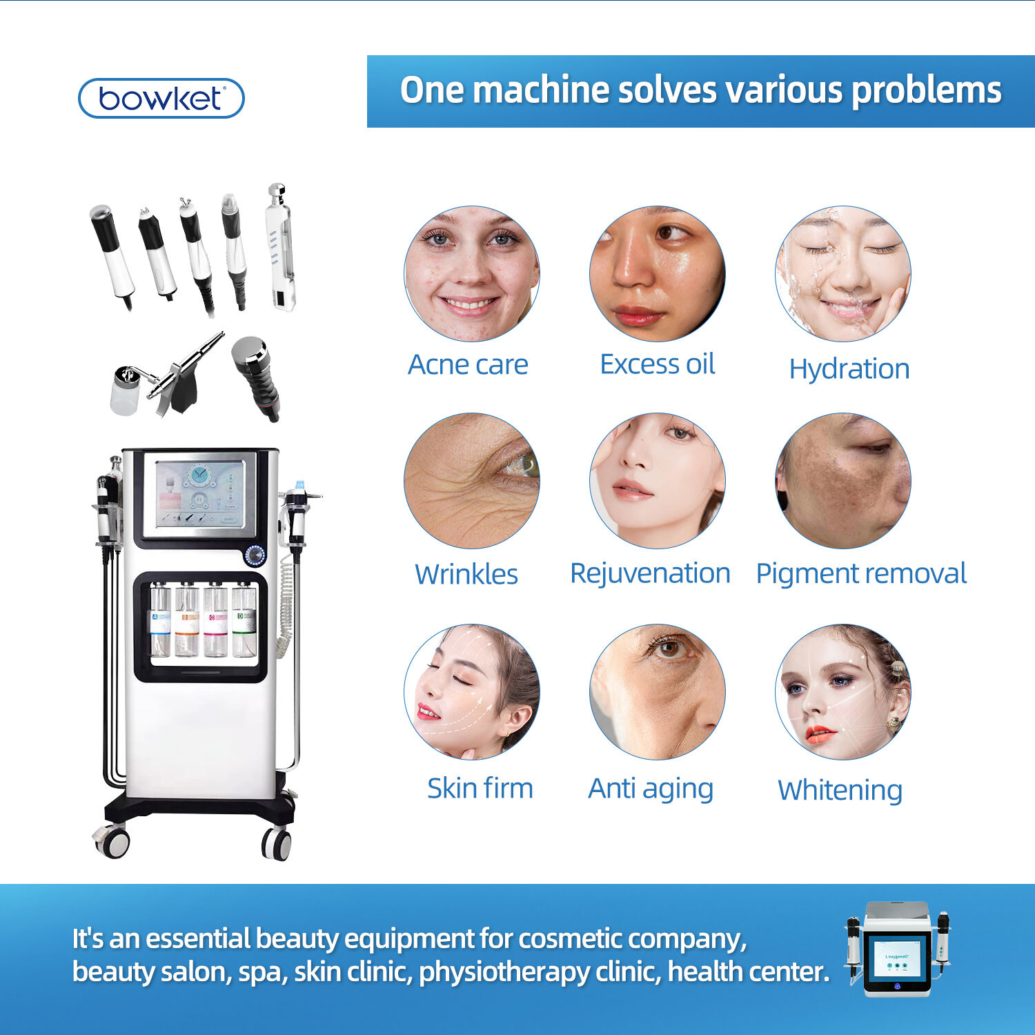 Super Bubble Aqua Hydro Facial Machine Hydra Beauty Dermabrasion Facial ...