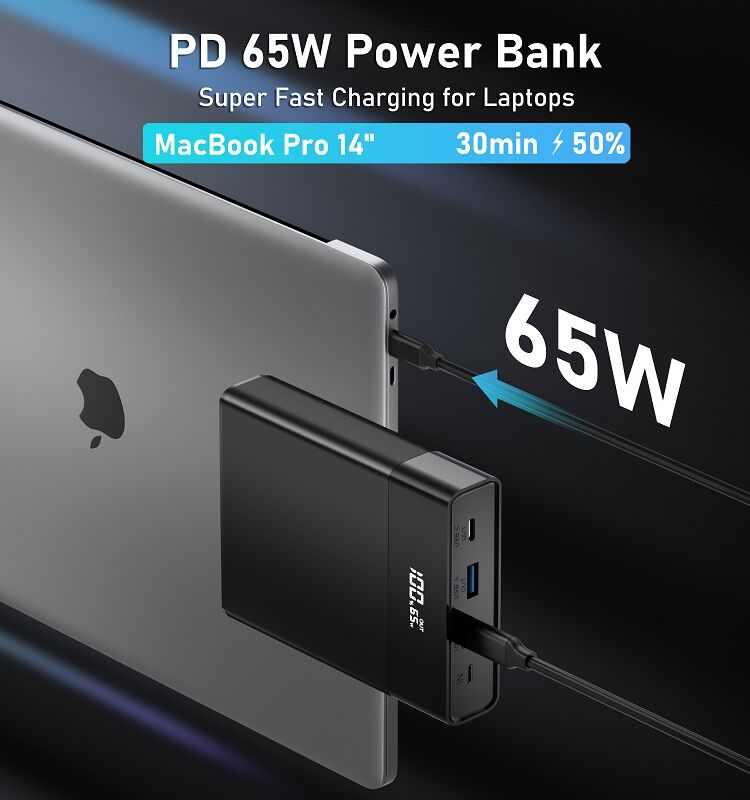 Buy Wholesale China 65w Pd Laptop Power Bank 20000mah For Macbook ...