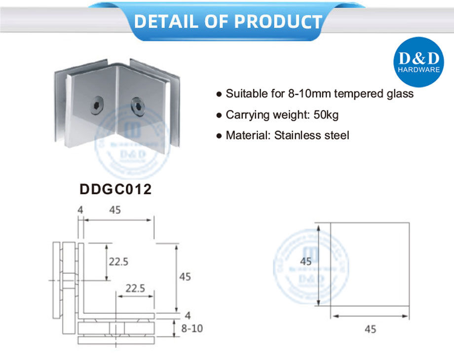 Buy Wholesale China Clips Corner Clamp Glass L Brackets Hinge Shower ...