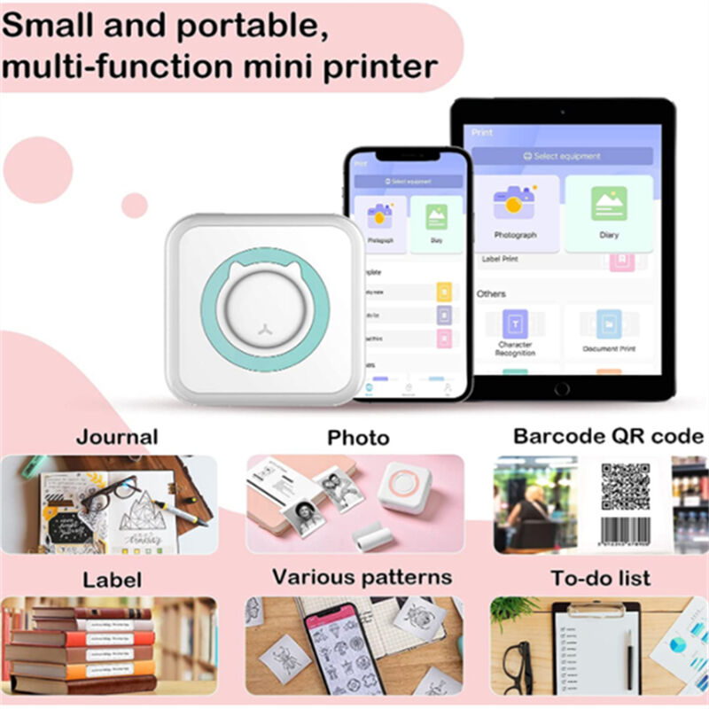 Factory Price Mini Portable Pocket Thermal Label Printer, Wireless ...