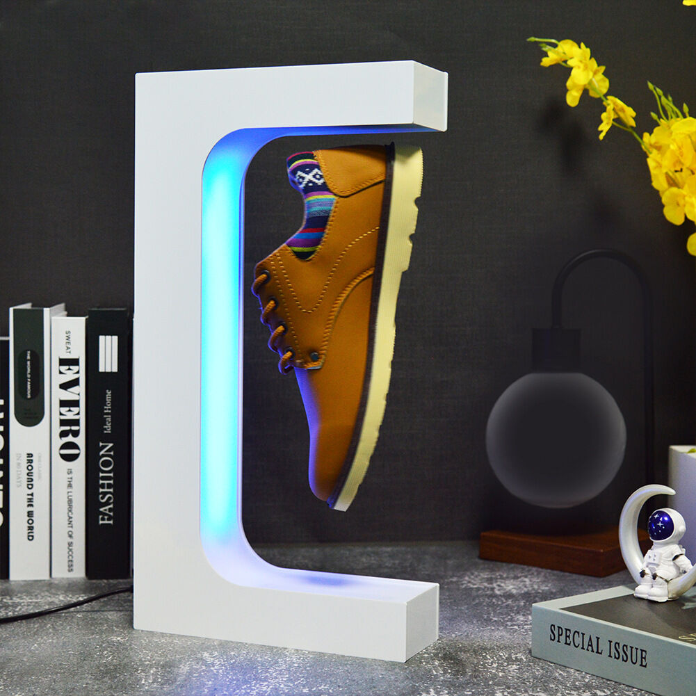 Levitating Shoe Sneaker Display Sneakerhead Shelf Exhibition Store Show Magnetic Levitation 360 ...