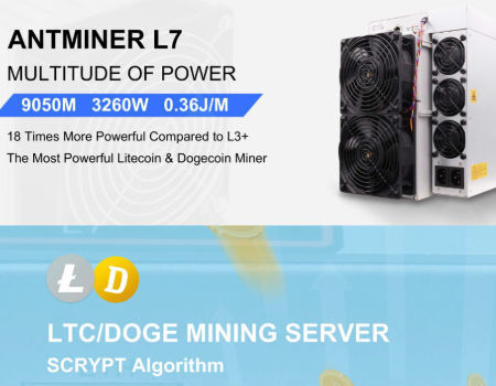 Buy China Wholesale Bitmain Antminer L9 17.6gh Litecoin Miner L7 9500m 9300m 9050m 8800m Scrypt ...
