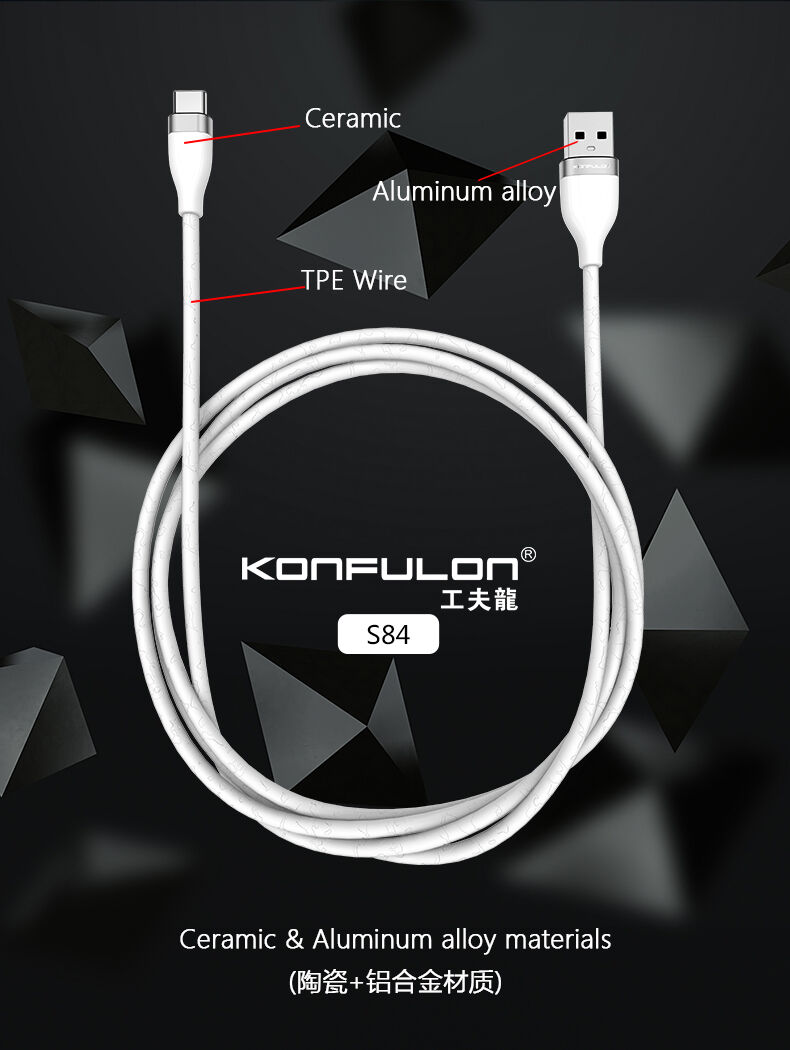 Buy Wholesale China Konfulon Type-c Standard Ceramic Cable Data Cable ...