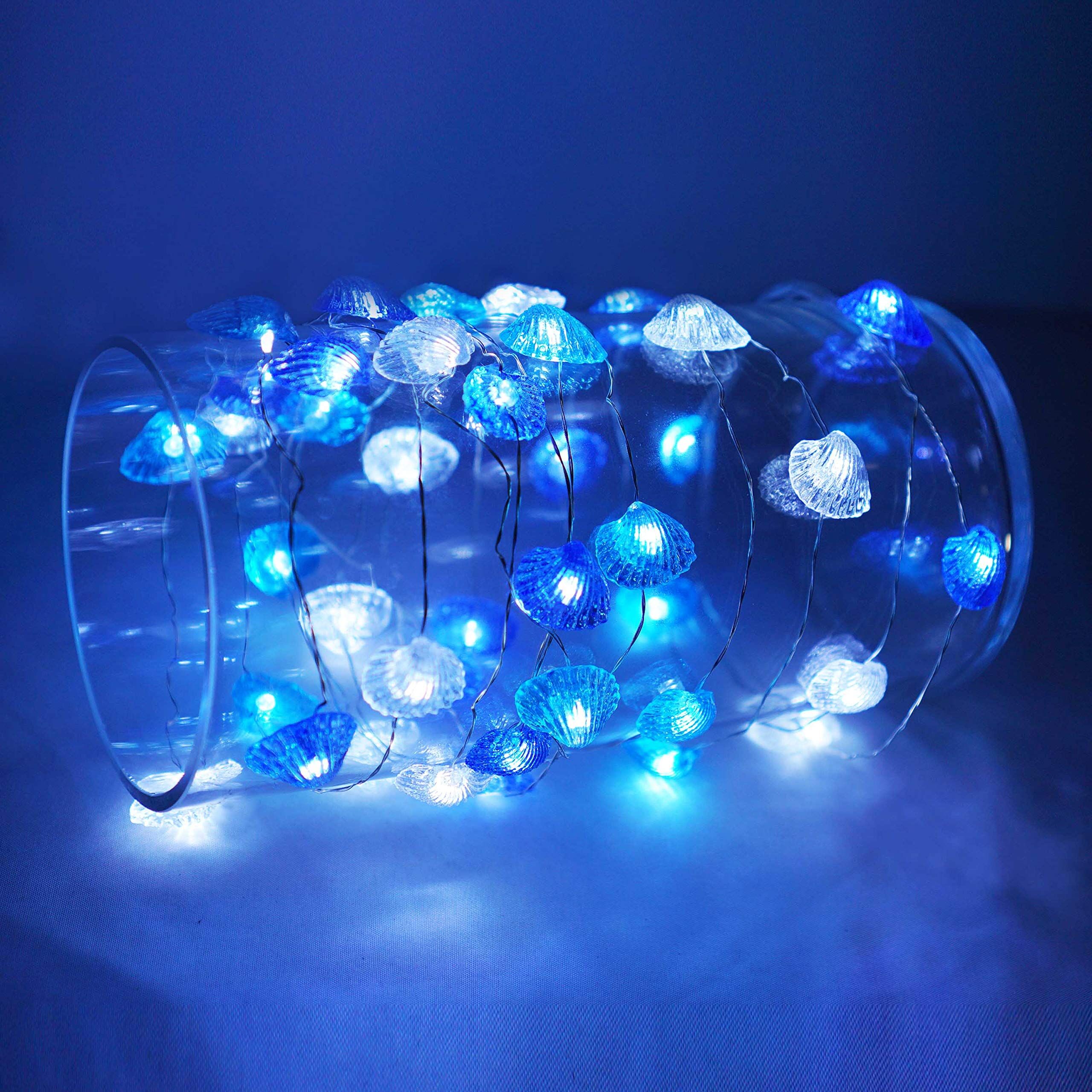 Special Design Shell Shape 10 Led String Light Warm White Outdoor ...