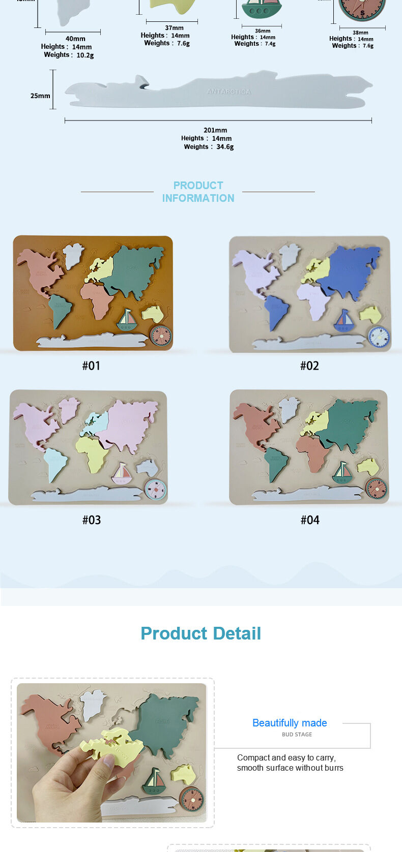 Buy Wholesale China 3d World Map Silicone Puzzle Silicone Educational ...