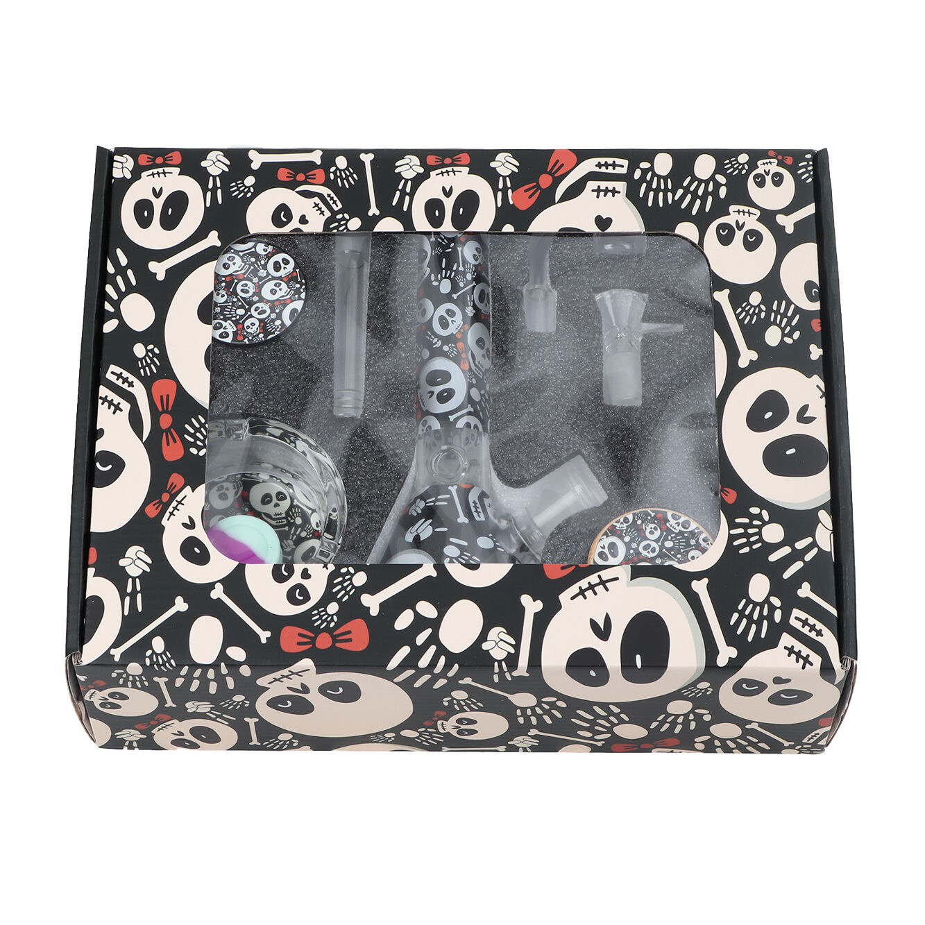 Custom Assorted Designs Smoking Grinder Pipe Ashtray Beaker Glass Bong ...