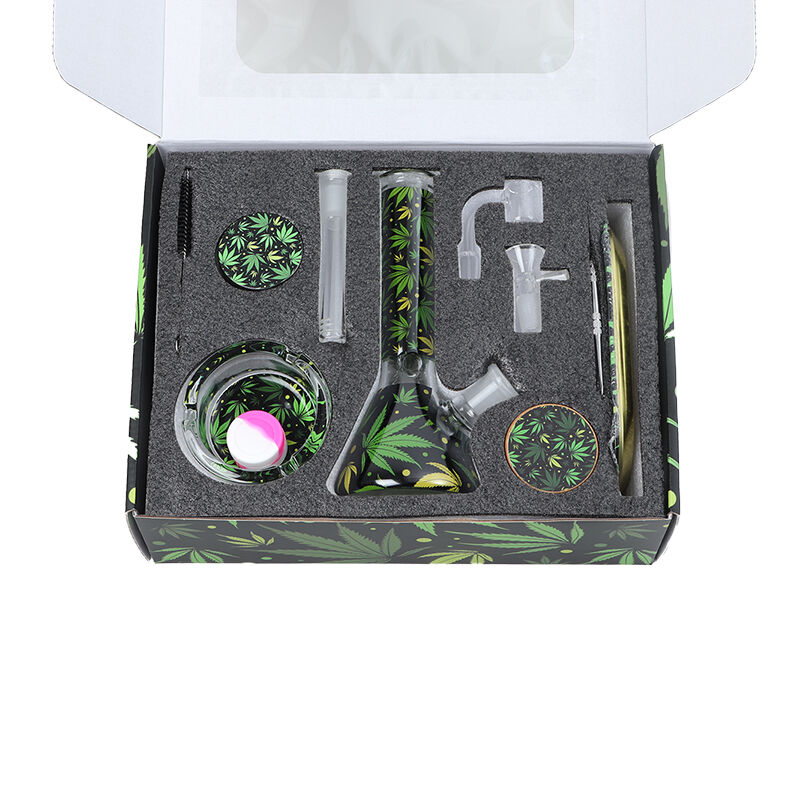 Custom Assorted Designs Smoking Grinder Pipe Ashtray Beaker Glass Bong ...