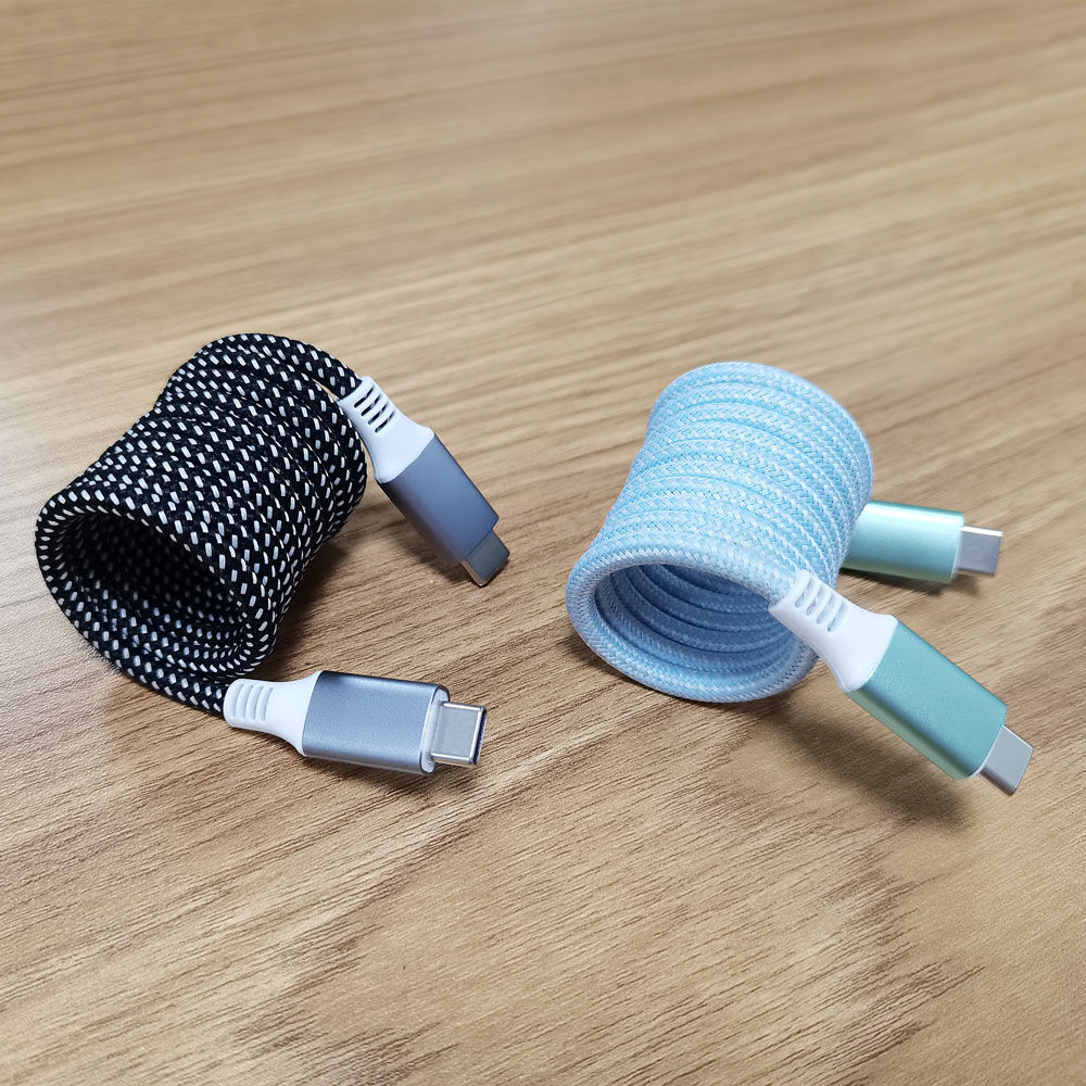 60w Magnetic Charging Usb C Cable 3.3ft Type C Fast Charging Cord Nylon ...