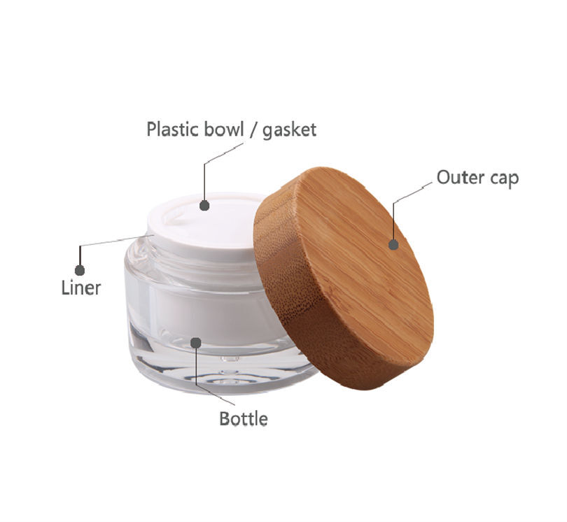 Skincare Packaging Color Transparent White Cosmetic Jars, Jar Cosmetic ...