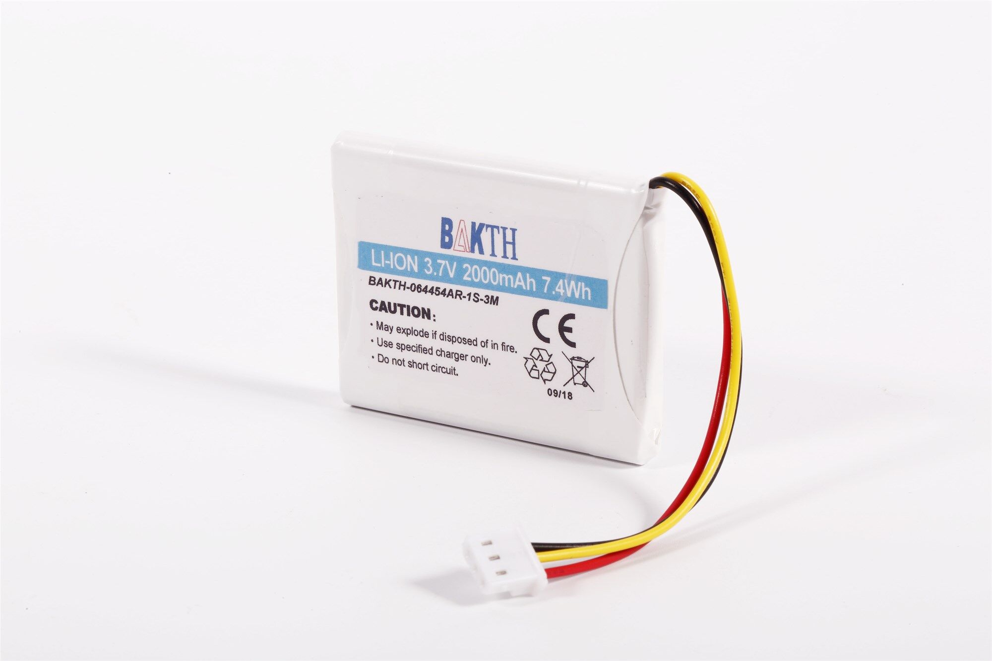 Bakth-064454-1s-3m Lithium Ion Battery Pack Customized Li-ion Battery ...