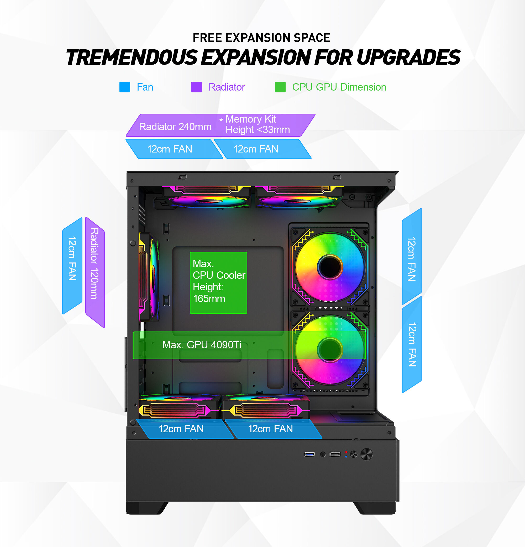 Buy Wholesale China High End Gaming Pc Case Full Glass Frameless Mini ...