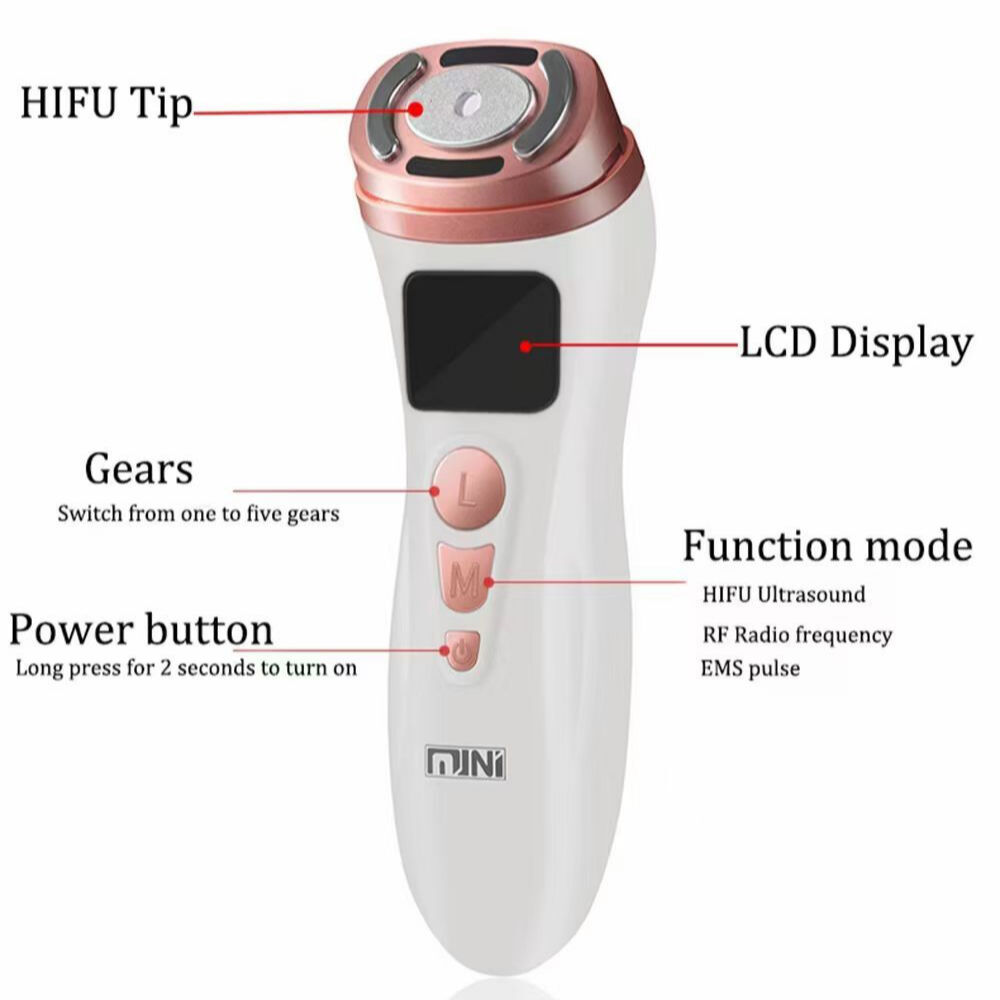 Mini Hifu Ems Microcurrent Beauty Instrument Rf Machine Skin Lift ...