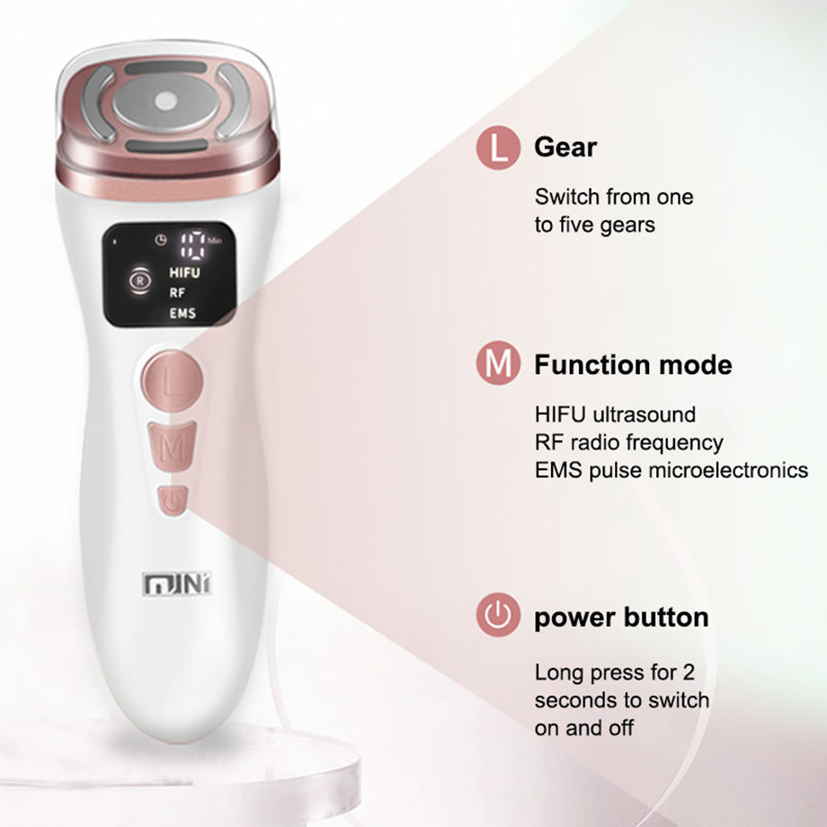 Mini Hifu Ems Microcurrent Beauty Instrument Rf Machine Skin Lift ...