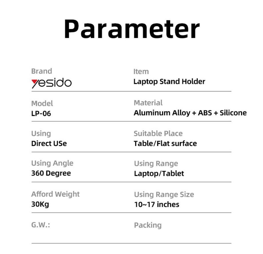 Buy Wholesale China Yesido Lp06 Strong Stand Aluminum Alloy Laptop ...