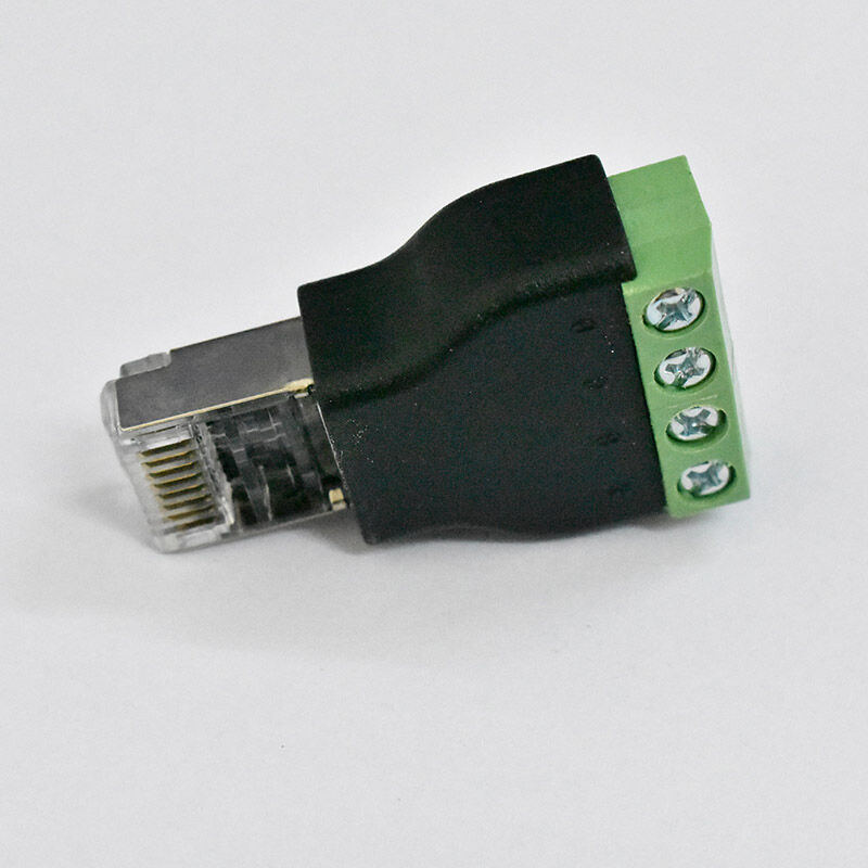 Rj45 Male To 4 Pin Terminal Block, Shielded Type - Buy China Wholesale ...