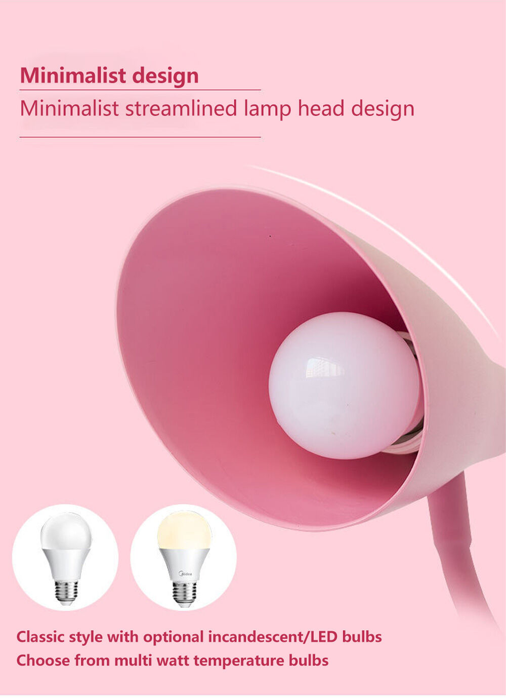 Buy Wholesale China Modern Table Lamps Led Black White Color Study Desk ...