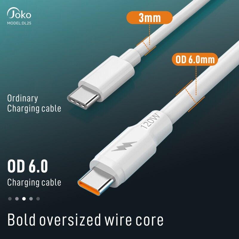 Buy Wholesale China Joko Top Selling 1m Od 6.0 5a Data Cable Support ...