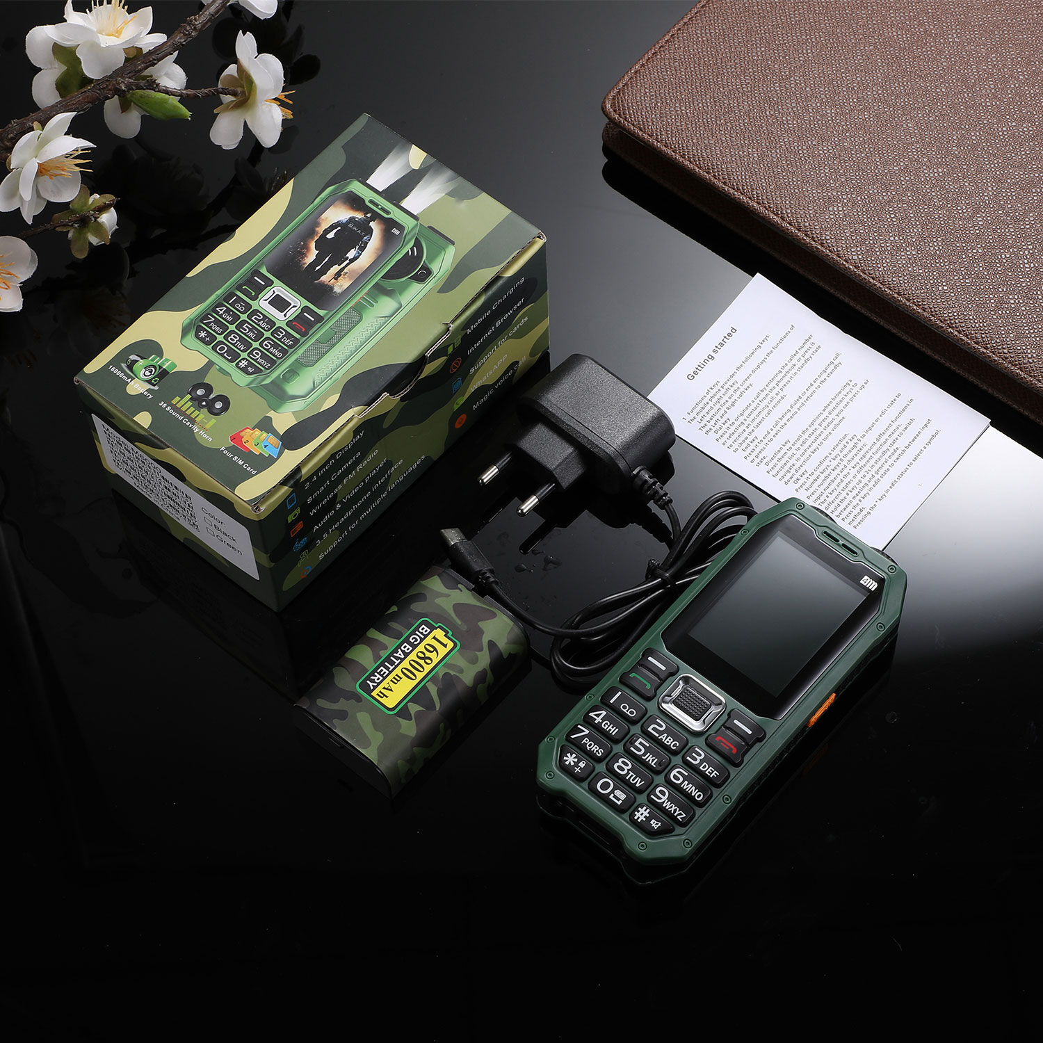 Buy Wholesale China 4 Sim Card Senior Rugged Mobile Phone With Big ...