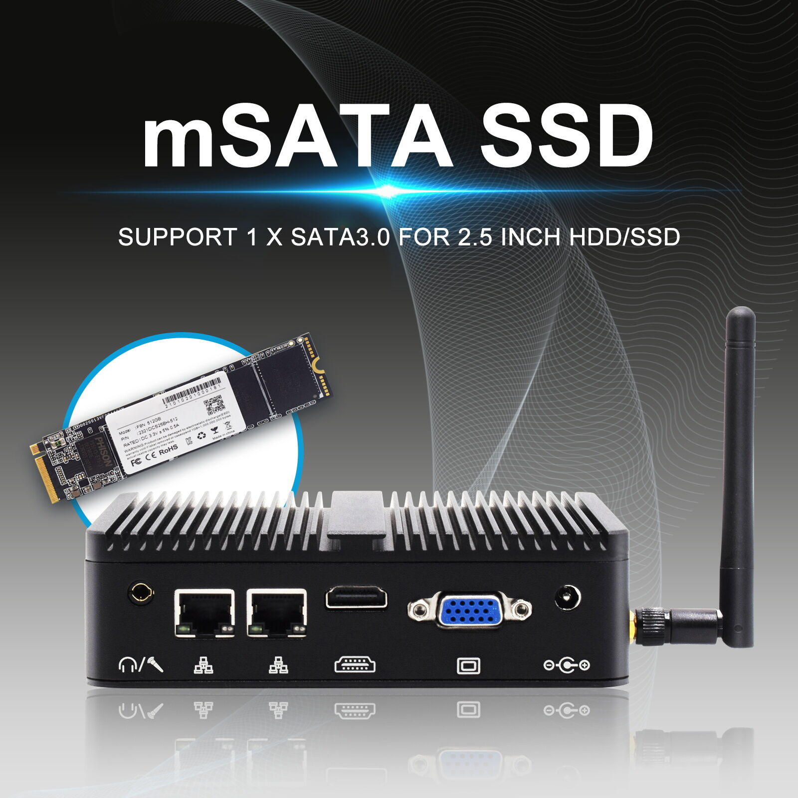 Sengston Industrial And Commercial Mini Pc Celeron J4125 Ddr4 8gb Ram ...