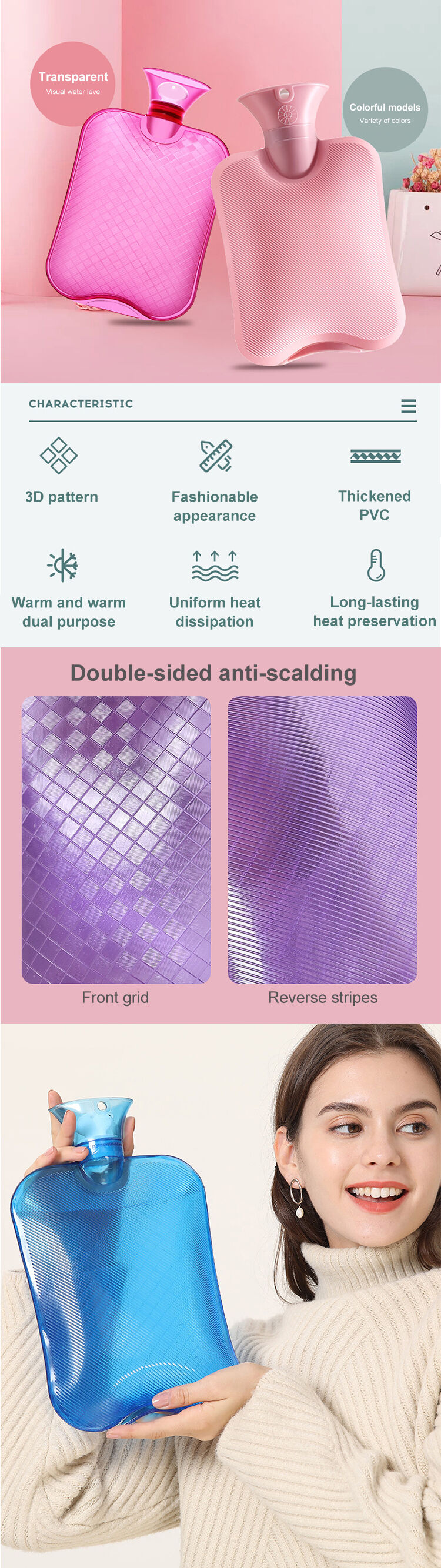 Buy Wholesale China 1000ml Hot Water Bottle Therapy Recovery Body ...