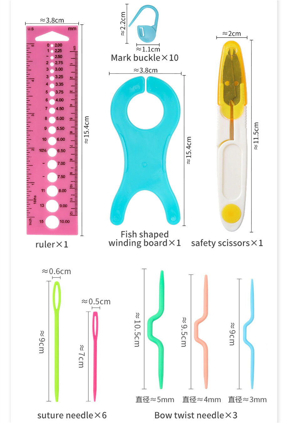Buy Wholesale China Portable Crochet Needle Sets Starter Kit With Yarn ...