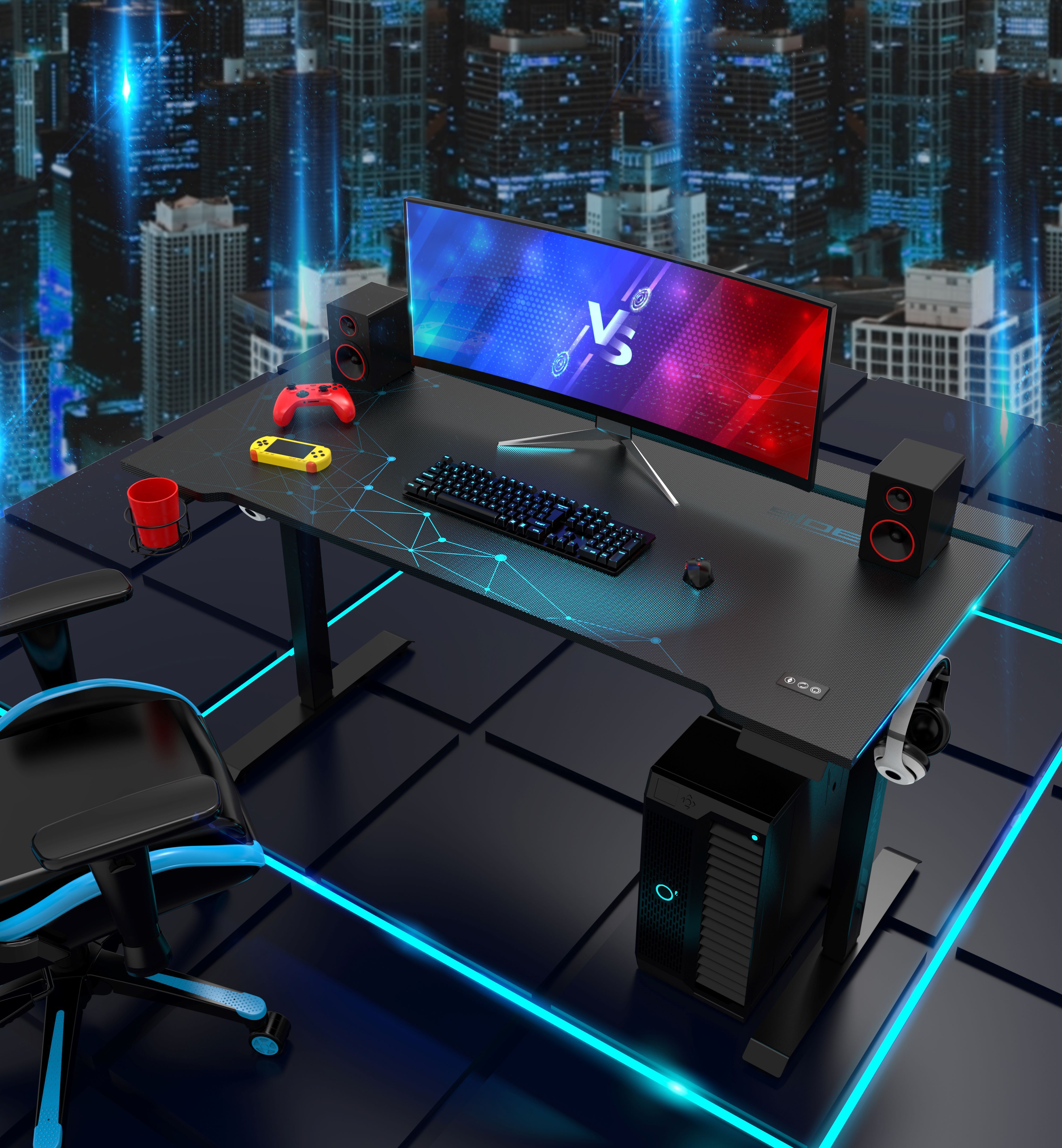 Buy Wholesale China Ergonomic 63-inch Electric Height Adjustable Gaming ...