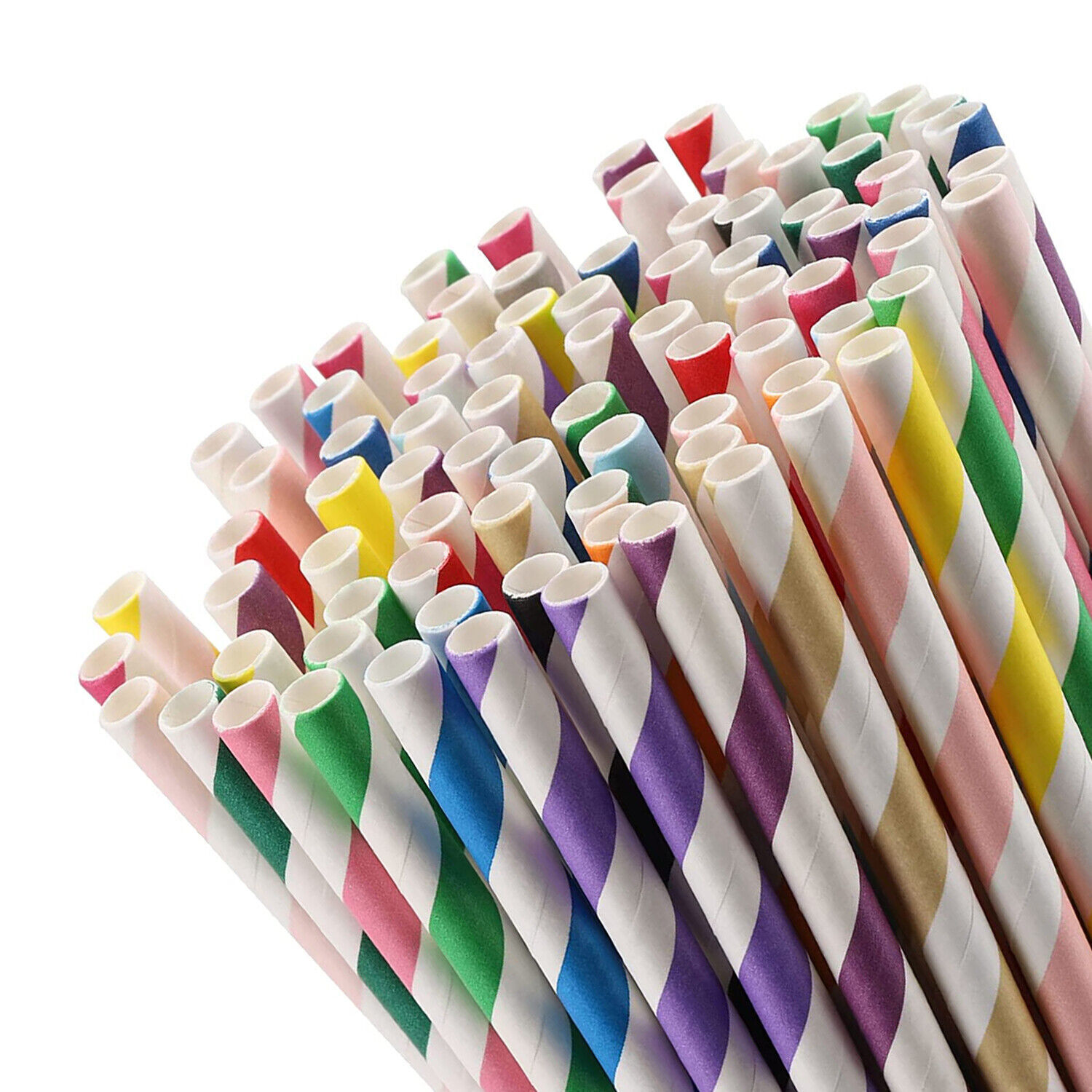 Paper Straw, White Paper Straw Biodegradable Dye-free - Premium Extra ...